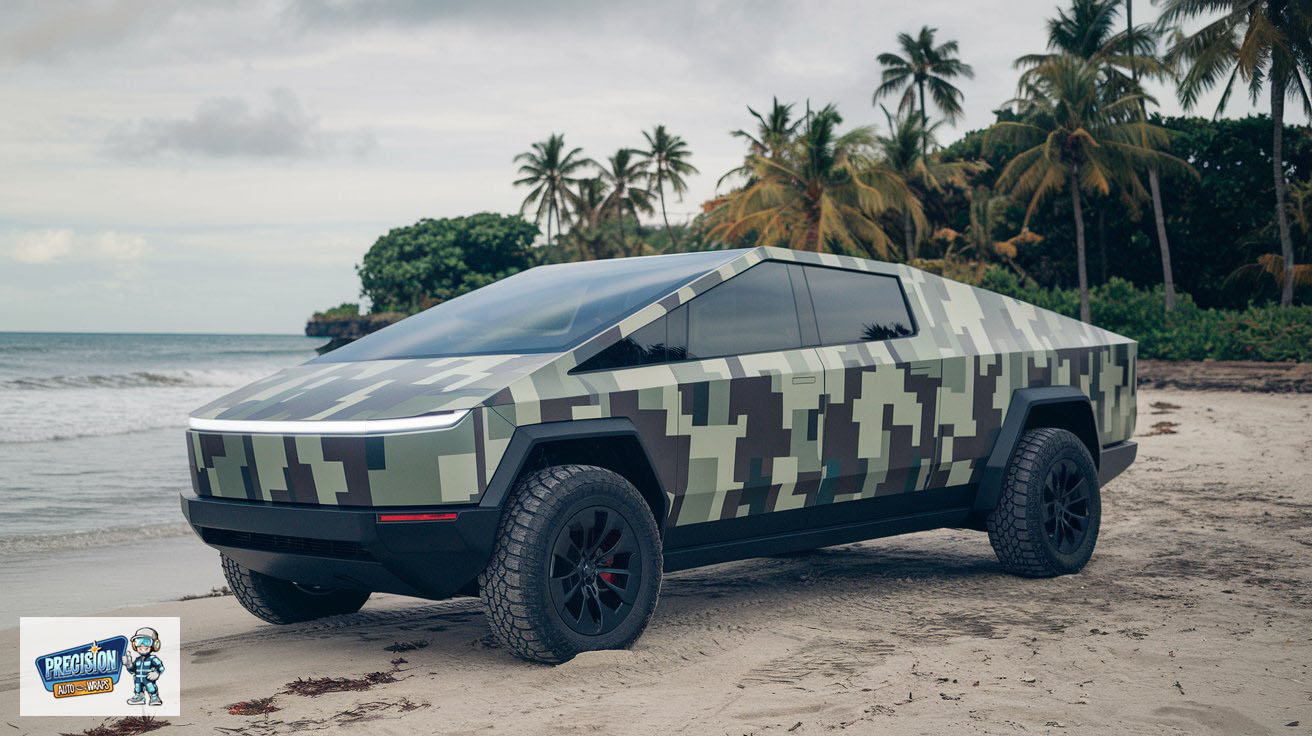 Tesla Cybertruck wraps near me - PrecisionAutoWraps.com