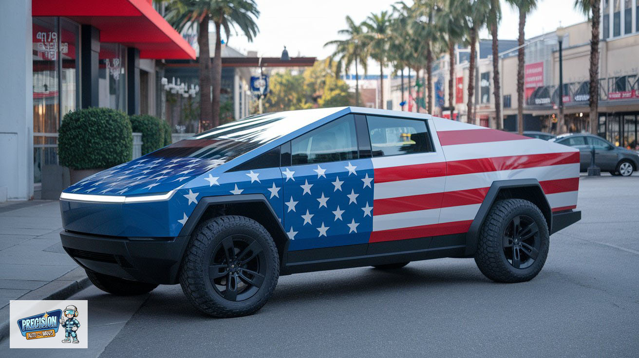 Tesla Cybertruck wraps near me - PrecisionAutoWraps.com